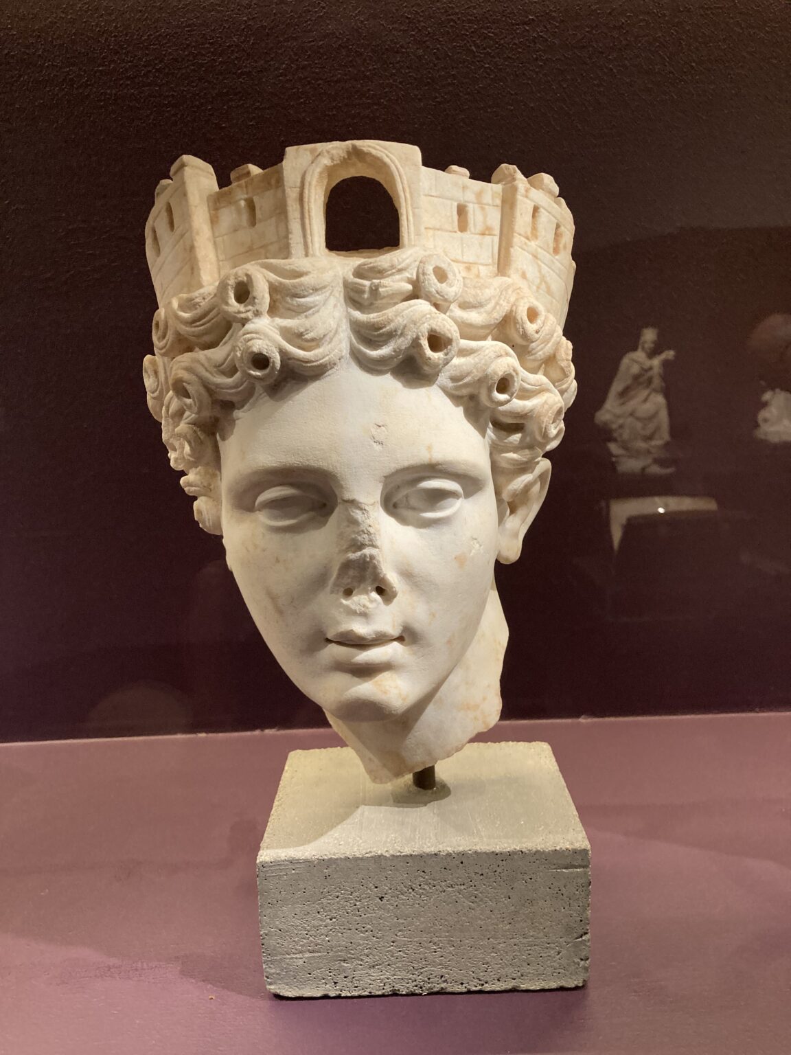 Head of Goddess Tyche from Corinth - Teacher Curator